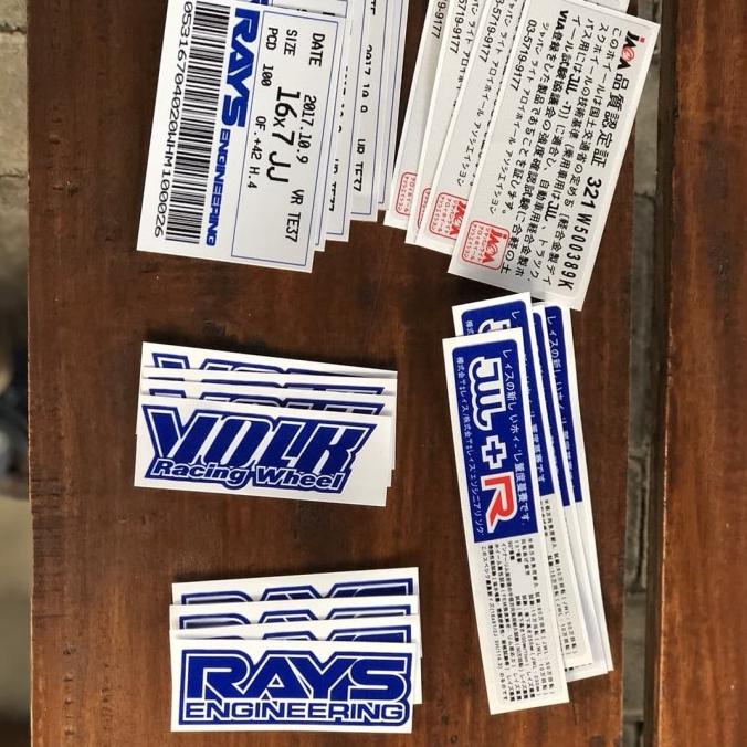 Jual sticker spec velg Rays TE37 CE28 bisa custom | Shopee Indonesia