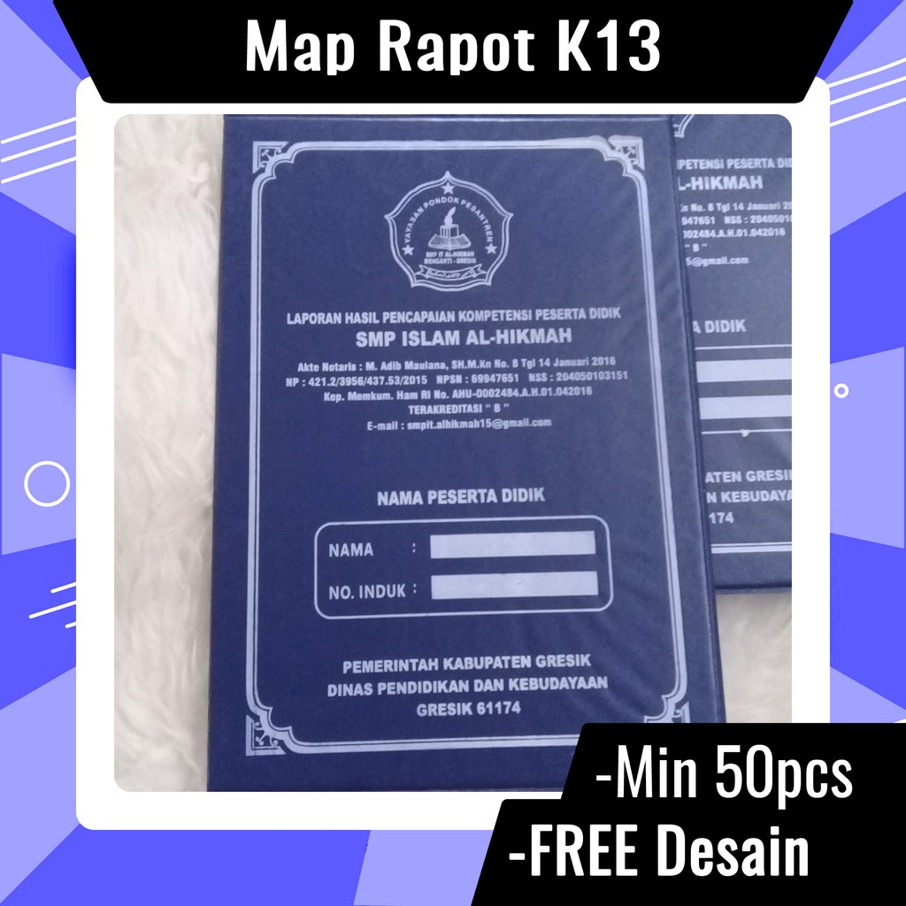 Jual Map Rapor - Map Raport - Map Rapot - Map Ijazah - Map Hotprint ...