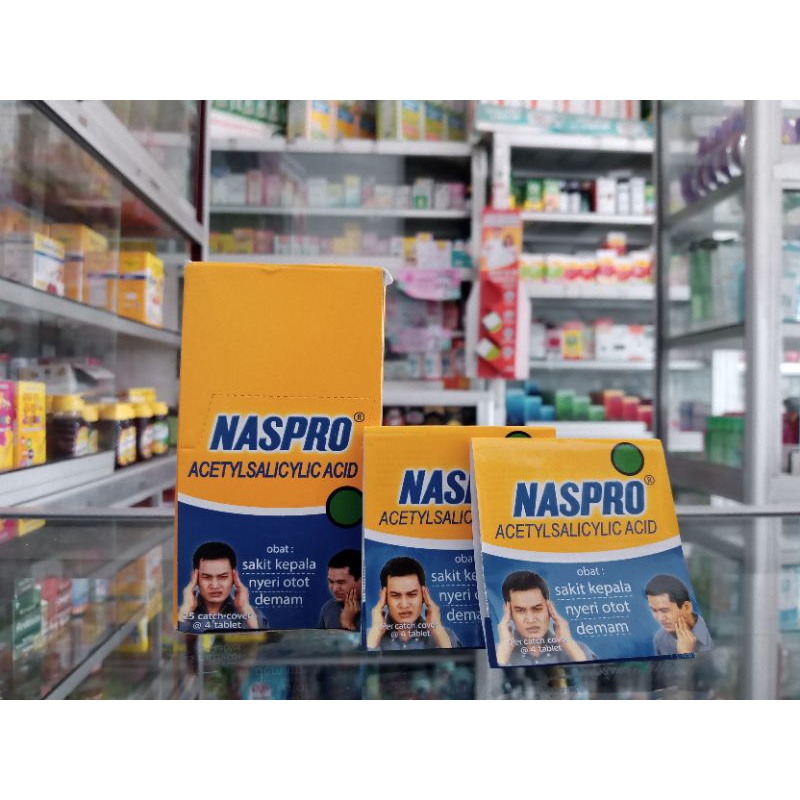 Jual NASPRO 1 STRIP ISI 4 TABLET I Meredakan Demam, Pusing, Sakit ...