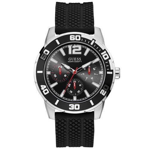 Jual Guess Jam Tangan Pria Analog Black Silicone - W1250G1 | Shopee ...