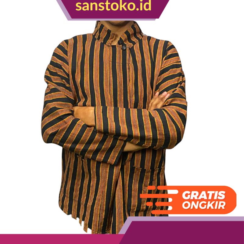 Jual LURIK PAKAIAN ADAT JAWA ASLI TENUN ATBM | SURJAN JAWA MURAH M L XL | Shopee Indonesia