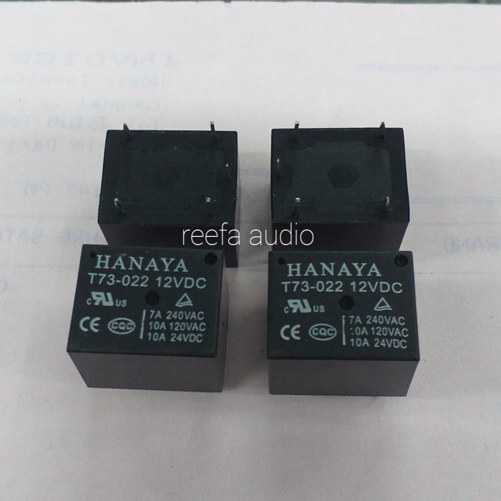 Jual Relay hanaya 12v 5 pin T73-022 / Rilay hanaya 5pin 12volt | Shopee ...