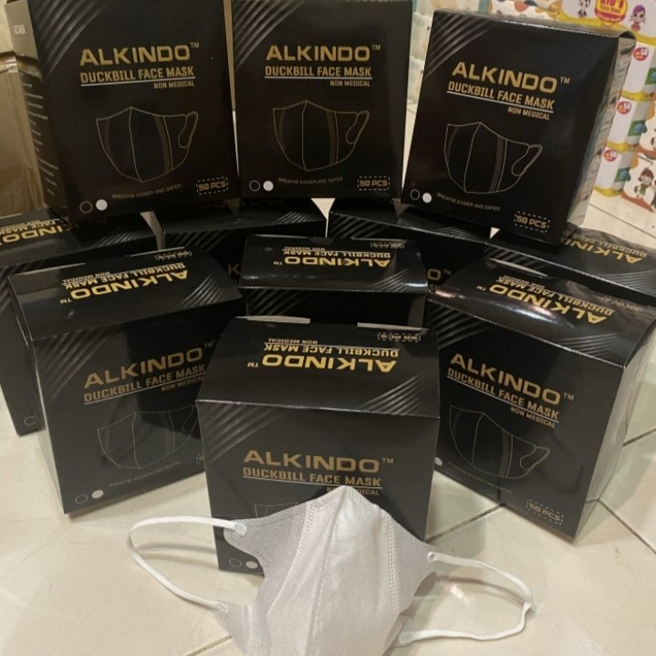 Jual Masker duckbil AKINDO facemask 1 box isi 50-alkindo putih | Shopee ...