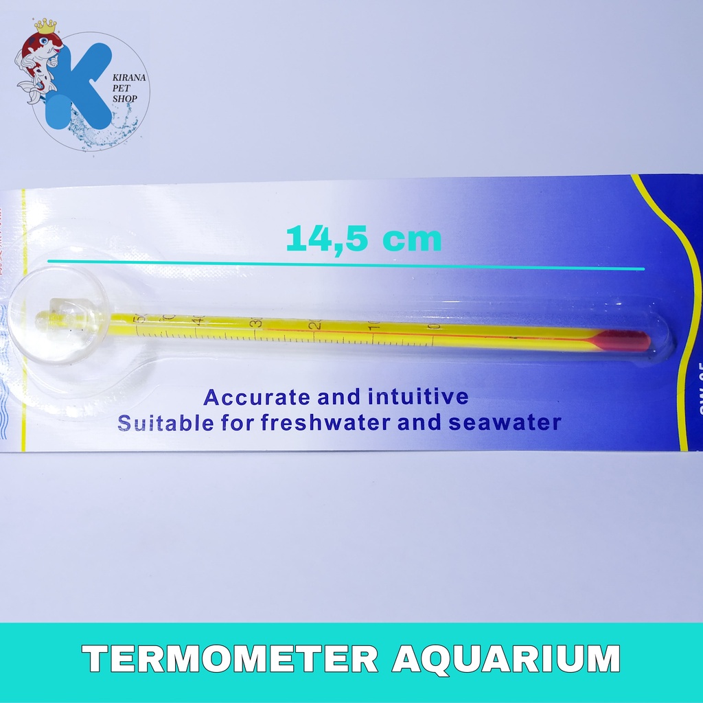 Jual Termometer Aquarium Ikan Thermometer Batang Aquascape Termometer ...