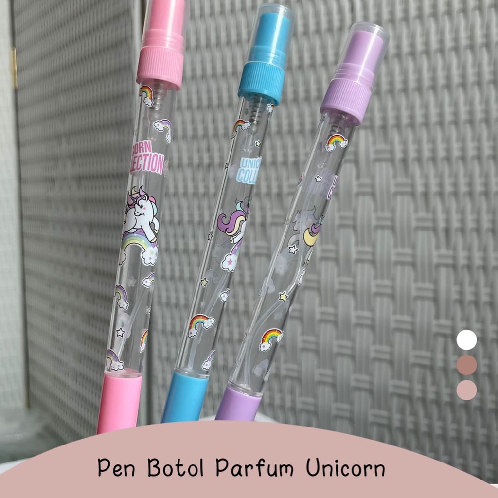 Jual PEN BOTOL PARFUM UNICORN KARAKTER PULPEN GEL PARFUM BOTOL SPRAY ...