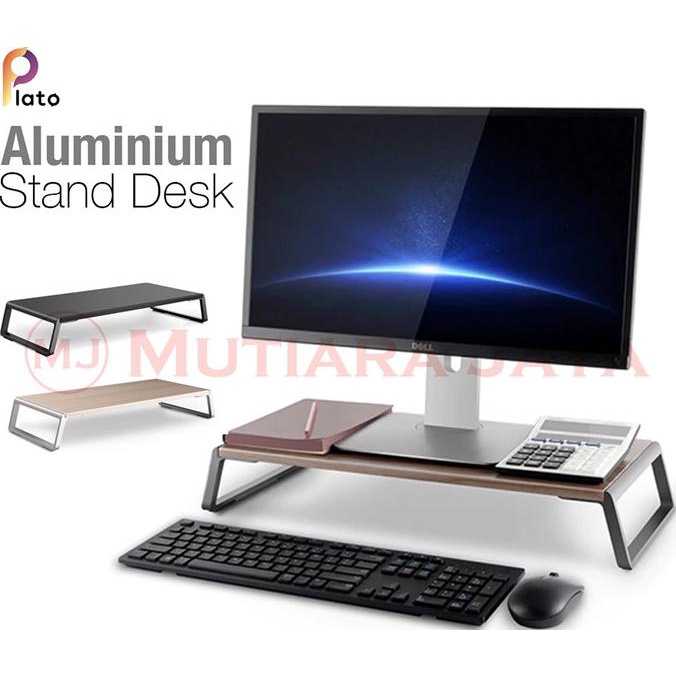 Jual PLATO Monitor Stand Desk Riser Meja Monitor Komputer PC Mac ...