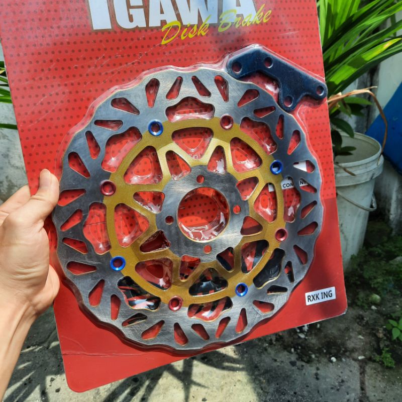 Jual Piringan Cakram Depan Lebar 300MM Model Psm Rx king Mxking Supra 125 Karisma Lubang Baut 4 ...