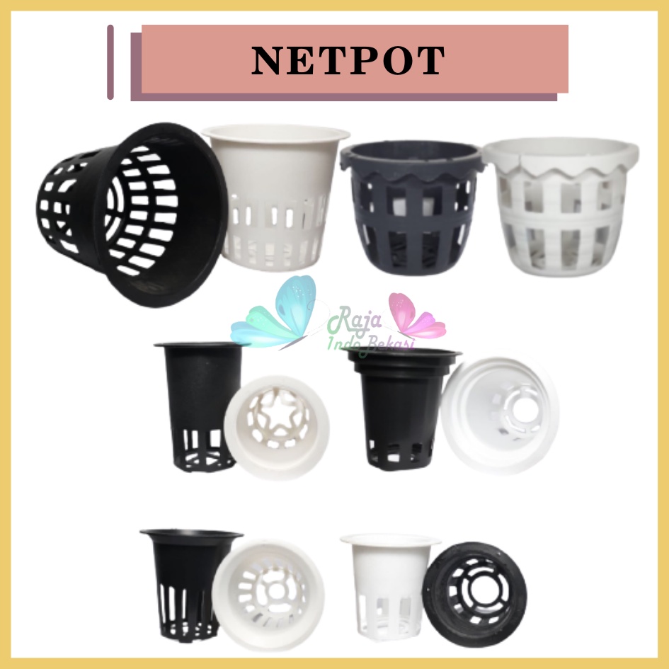 Jual Netpot 5 7 6 8 10 Hitam Putih Netpot Hidroponik 5cm 6cm 7cm Netpot ...