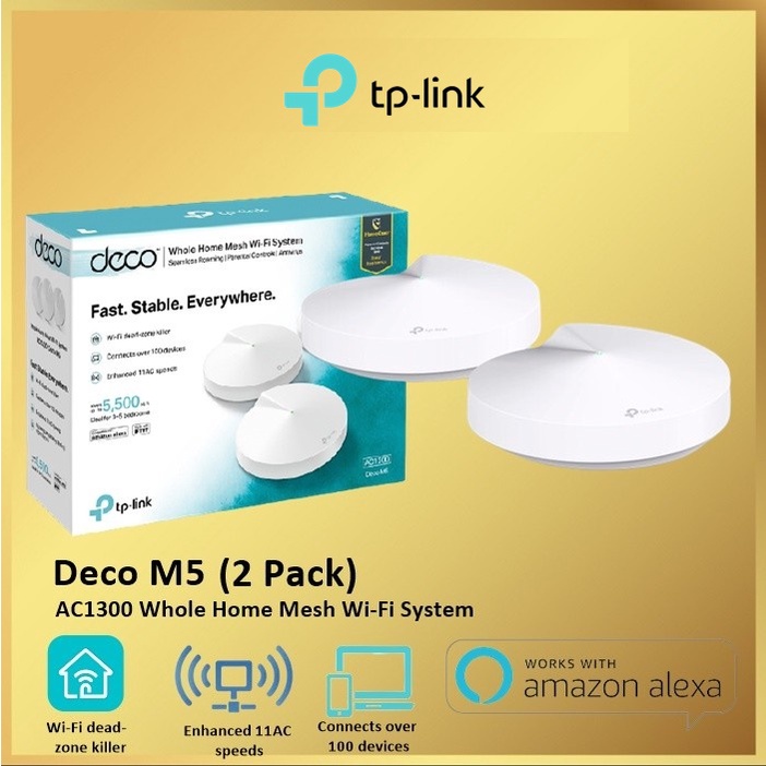 Jual TP-LINK Deco M5 AC1300 2Pack Whole Home Mesh WiFi System Tplink 2 ...