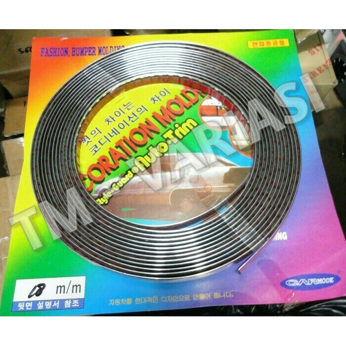 Jual List Moulding Chrome Bemper Bumper Mobil 18 mm Universal | Shopee ...