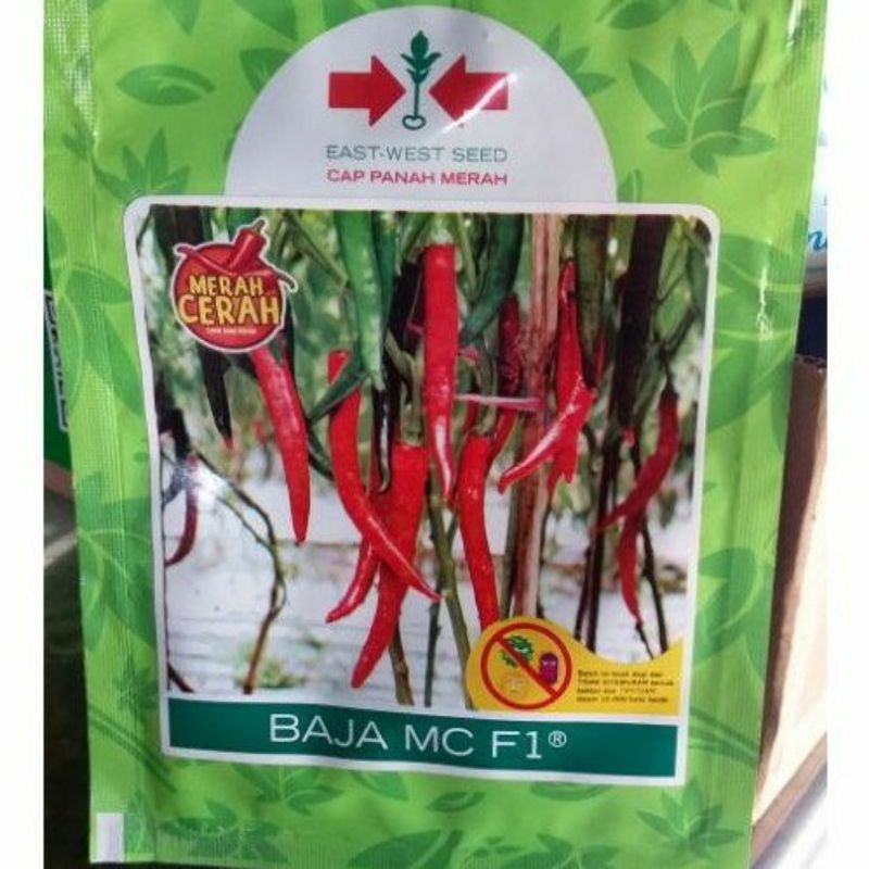 Jual Benih bibit Cabe besar Baja mc F1 1500 biji cap panah merah ...
