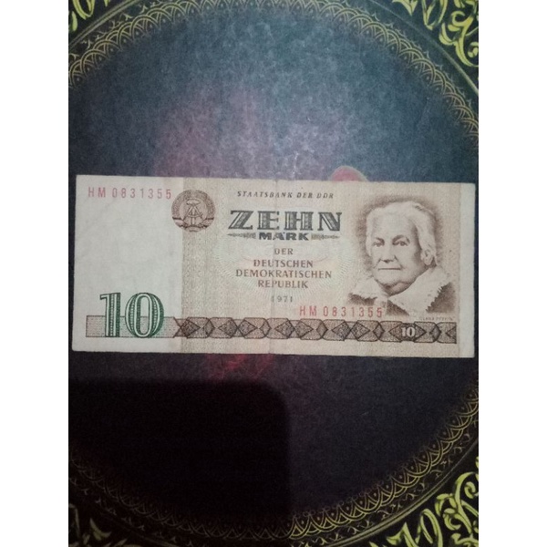 Jual uang 10 Mark Jerman timur 1971 0831355 vf | Shopee Indonesia