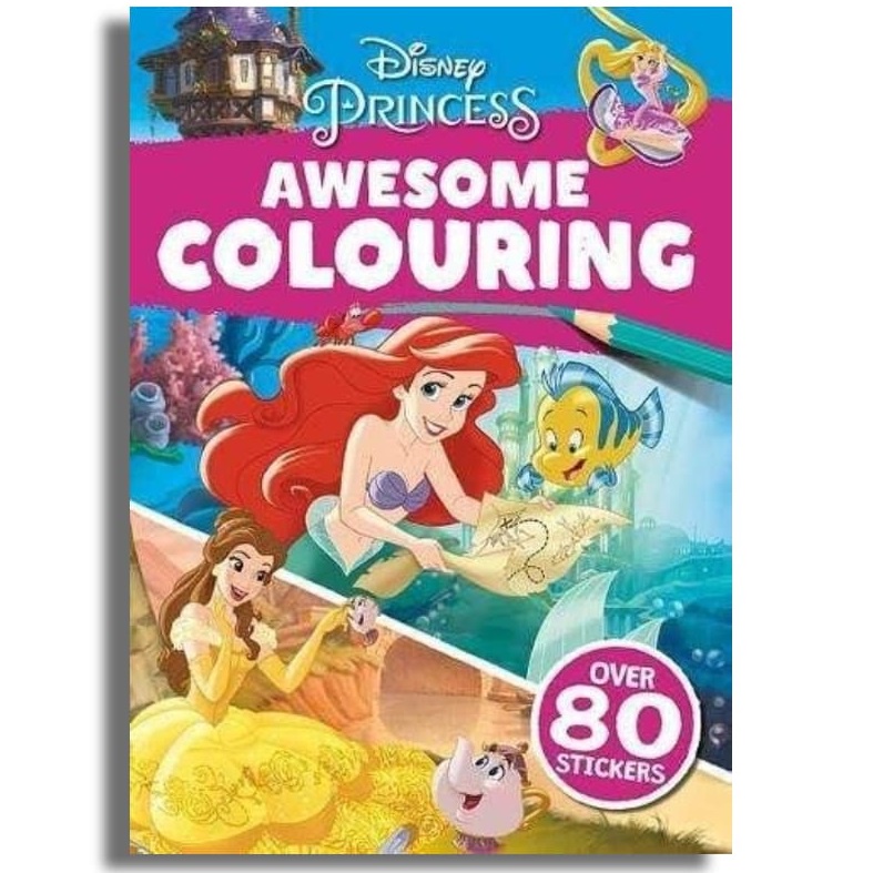 Jual Coloring Play Disney Princess Mixed Awesome Colouring Book ...