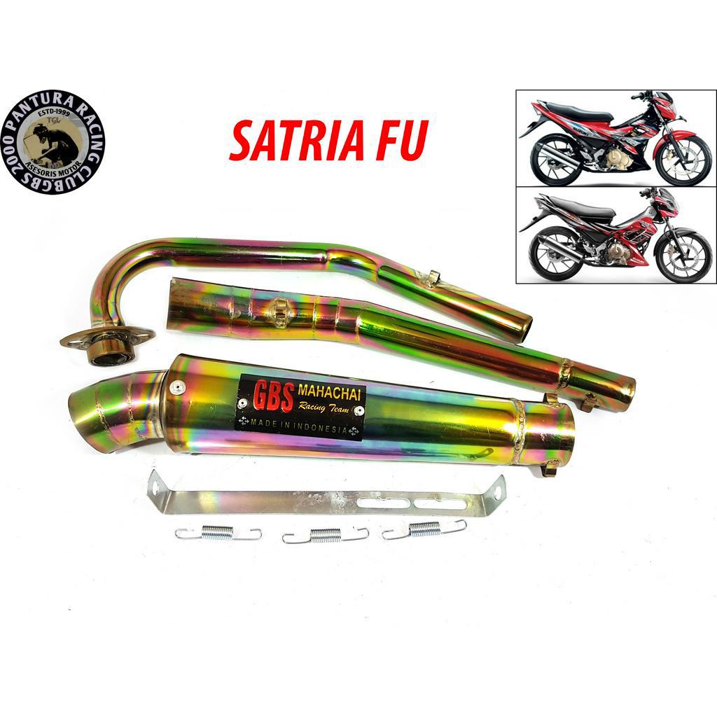 Jual KNALPOT GBS satria fu drag slincer kerucut warna full bunglon ...