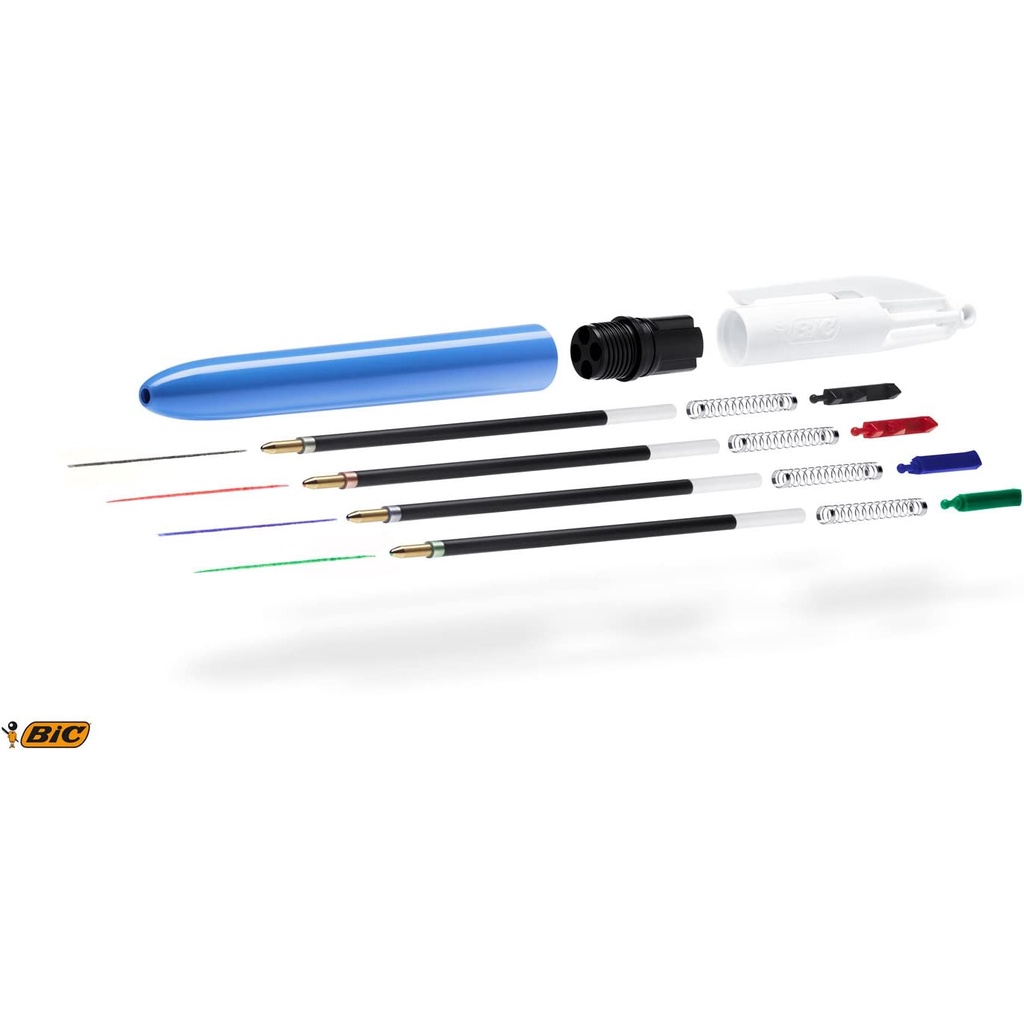 Jual BIC Original 1.0 mm 4 Colors Ballpoint Pen Bolpen 4 Warna | Shopee ...