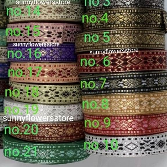 Jual ♛ per roll /pita gamis/ renda india/ renda dubai /pita bordir ...