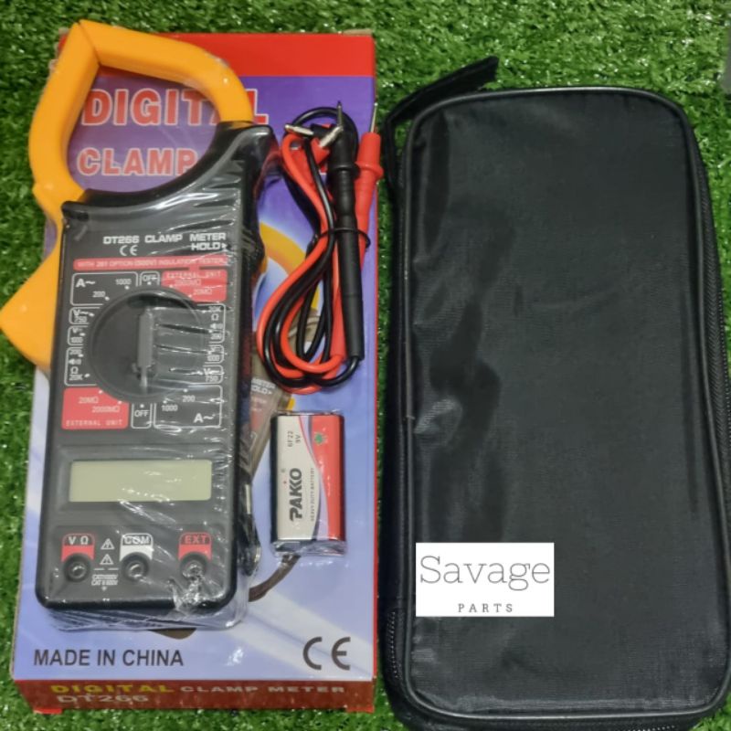Jual DIGITAL CLAMP METER DT 266 TANG AMPERE DT266 | Shopee Indonesia