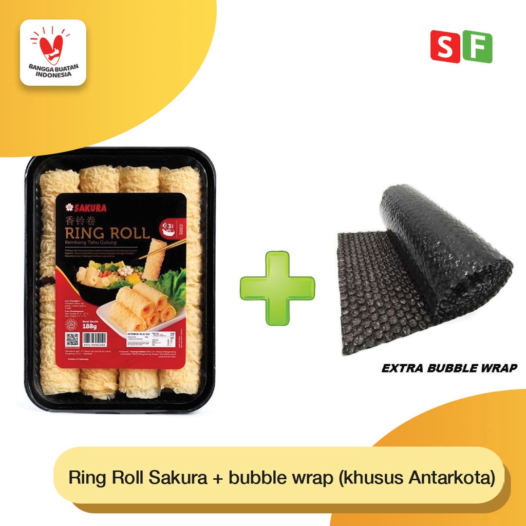 Jual Ring Roll / Sakura Kulit Kembang Tahu Roll - Fried Bean Curd Roll ...