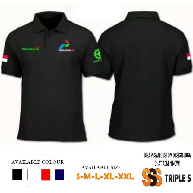 Jual POLO SHIRT PERTAMINA PERTALITE SAFETY FIRST LOGO INDONESIA ...