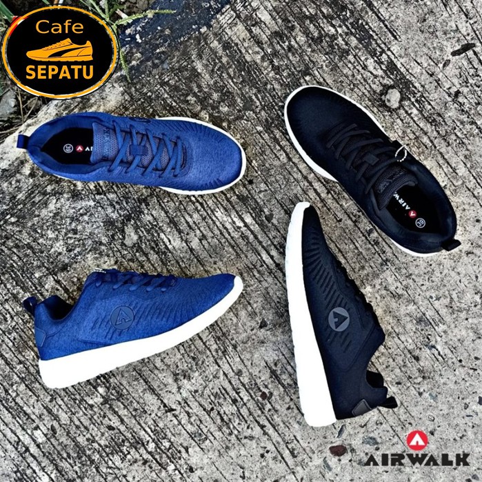 Jual SEPATU SNEAKER PRIA AIRWALK LERRY NAVY dan HITAM ORIGINAL 100% MURAH | Shopee Indonesia