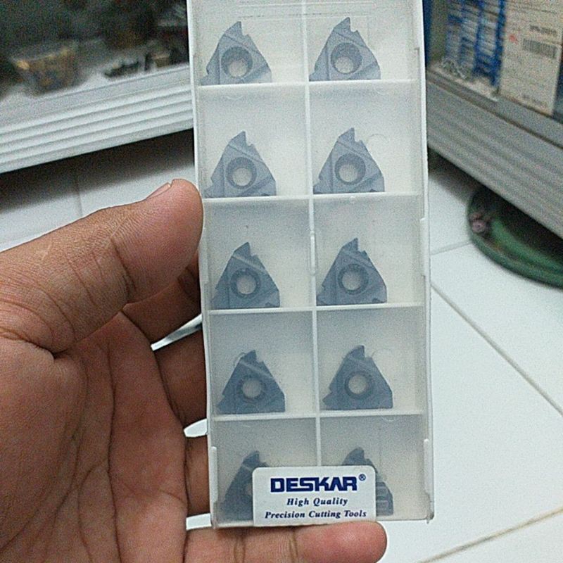 Jual insert drat pahat ulir 22ER 4.0 ISO LDA DESKAR insert drat luar er22 / er 22 | Shopee Indonesia