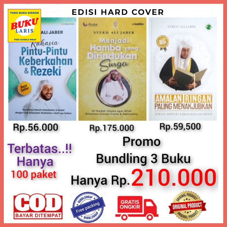 Jual PAKET BERKAH 3 BUKU SYEKH ALI JABER - Buku Islami Original Terbaru | Shopee Indonesia