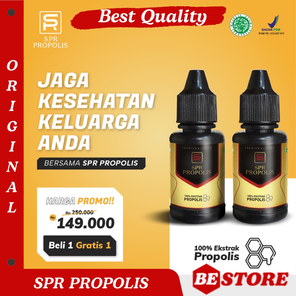 Jual [Promo Beli 1 Gratis 1] SPR Propolis Herbal BPOM Suplemen ...