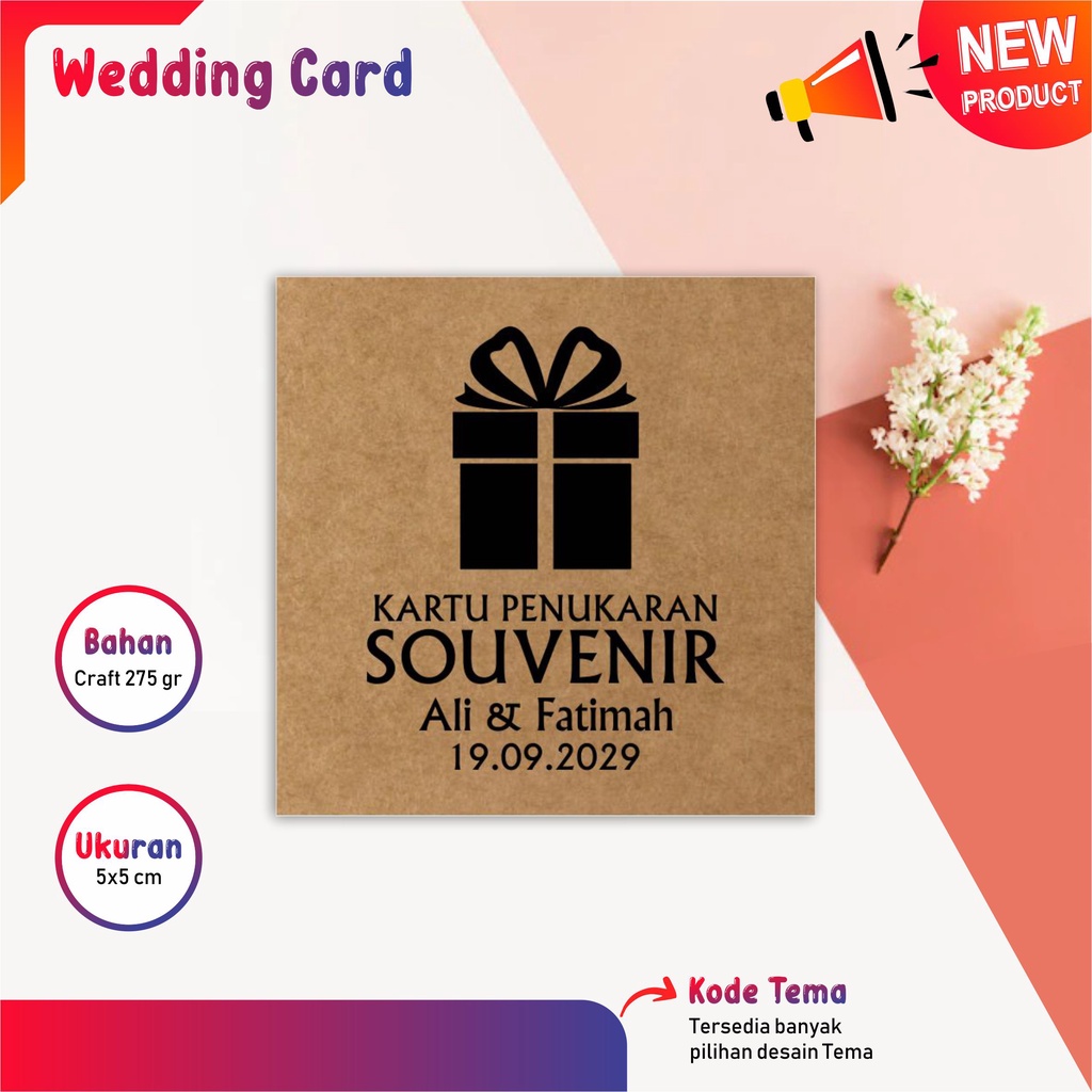 Jual SC 2 Rustic ~ Gift card wedding / Souvenir card /kartu souvenir ...