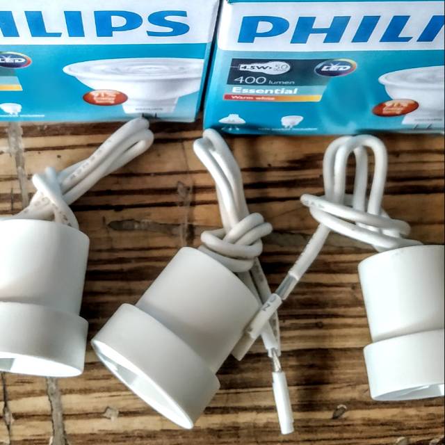 Jual fitting lampu halogen mr16 socket gu5.3 fitting tusuk sambungan ...