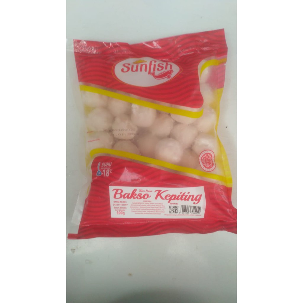 Jual Sunfish Baso Kepiting 500 gr | Shopee Indonesia