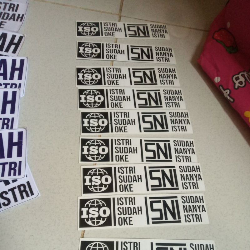 Jual Cutting sticker dan vinyl sticker ISO dan SNI | Shopee Indonesia