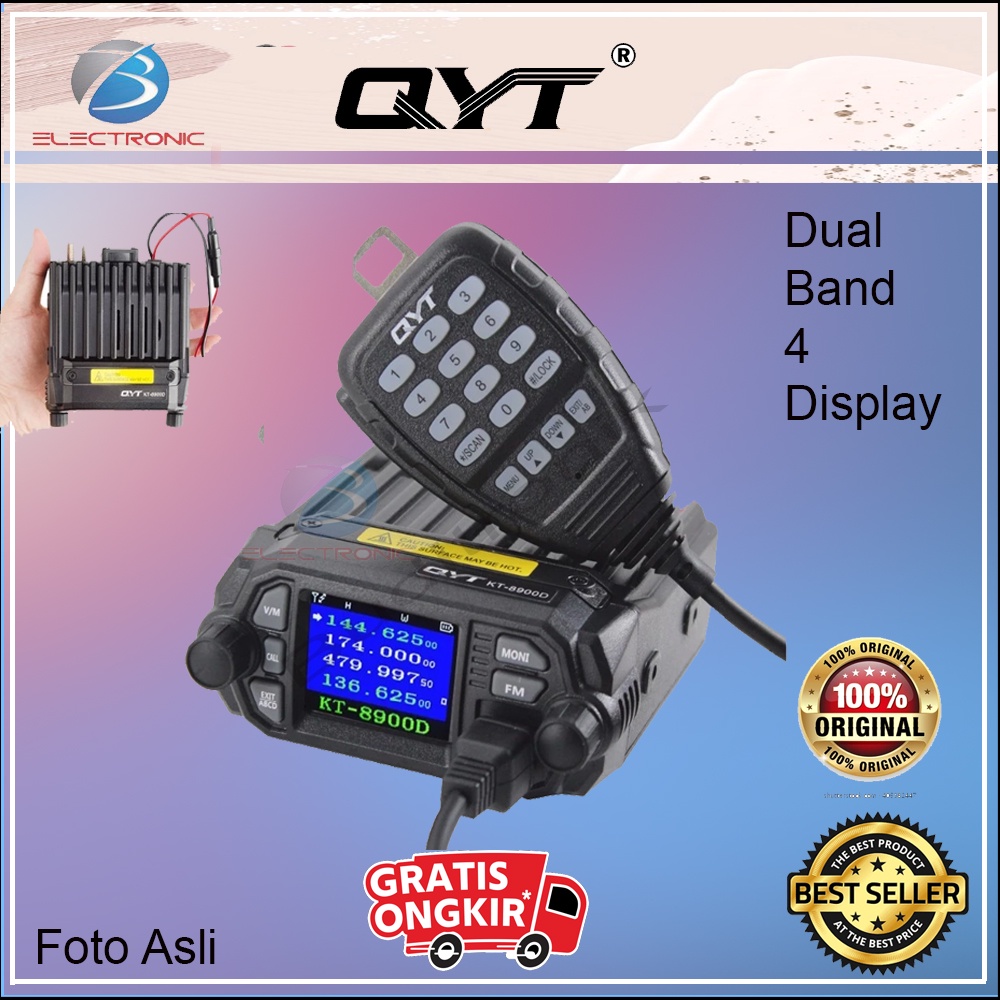 Jual Radio Rig QYT KT-8900D Dual Band 25W VHF UHF | Shopee Indonesia
