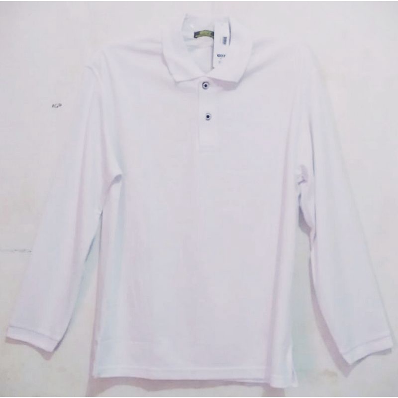 Jual KAOS POLO SHIRT WANITA/POLO POLOSAN KRAH TANGAN PANJANG BIG SIZE ...
