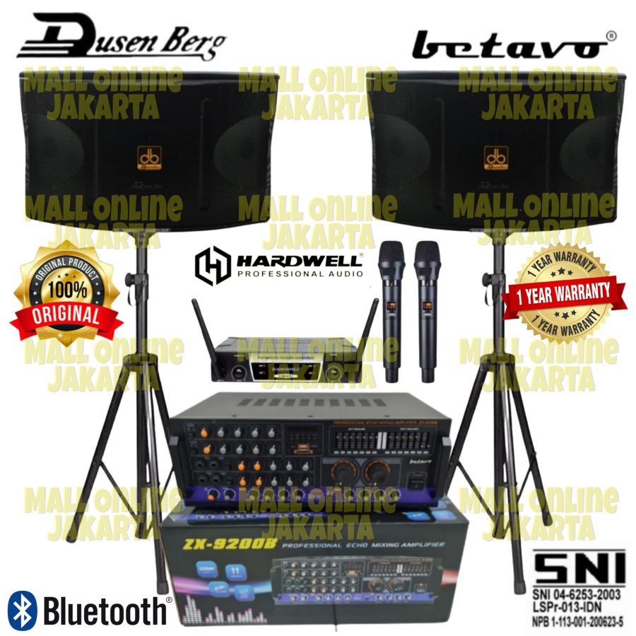 Jual Paket karaoke dusenberg 10 inch sound system rumah betavo zx9200 ...