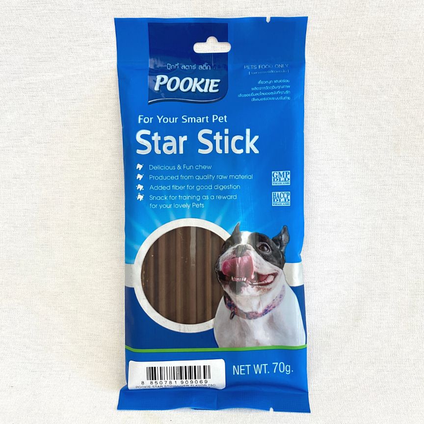 Jual POOKIE Snack Anjing Dental STAR Stick LIVER 70g | Shopee Indonesia