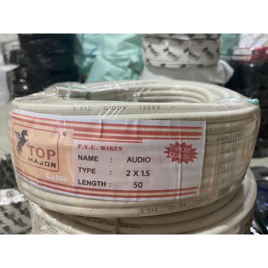 Jual KABEL LISTRIK ISI 2 KABEL HYO 2X1,5 PUTIH (SERABUT) 50 YARD ...