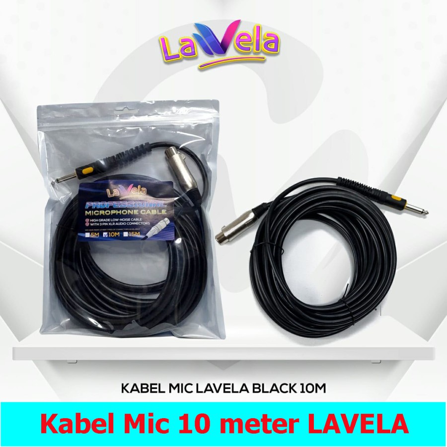 Jual Kabel Mic LAVELA 10m Kabel Microphone Professional Microphone ...