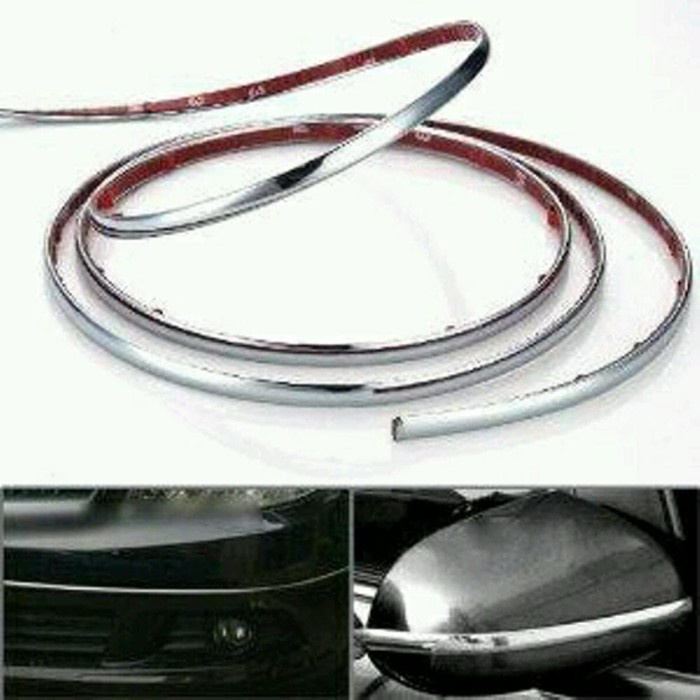 Jual GwR454800 List Chrome Moulding Jendela Pintu Mobil Silver ...