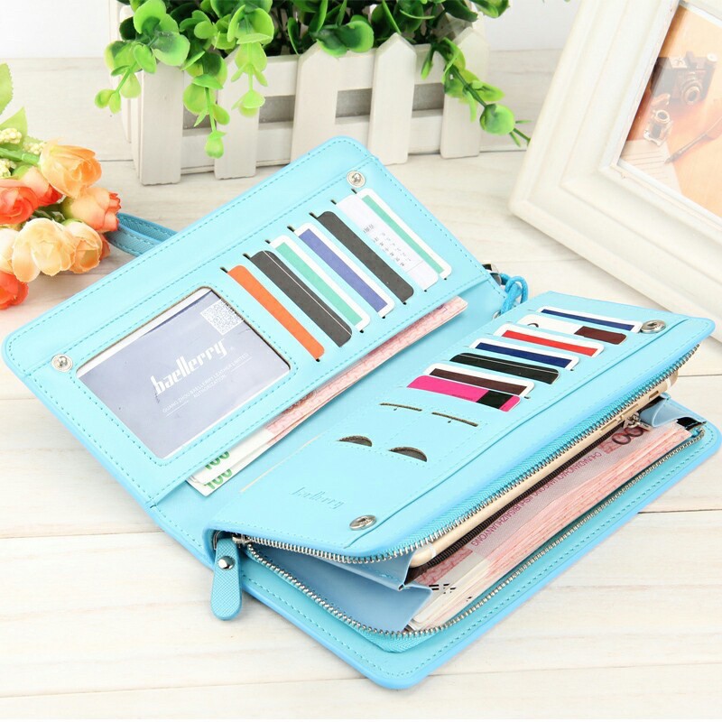 Jual Dompet Panjang Wanita Dompet Kulit Lipat Baellerry N1502 | Shopee ...