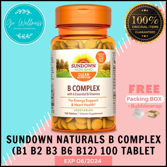 Jual Sundown Naturals Vitamin B Complex B-Complex 100 Tablet | Shopee ...