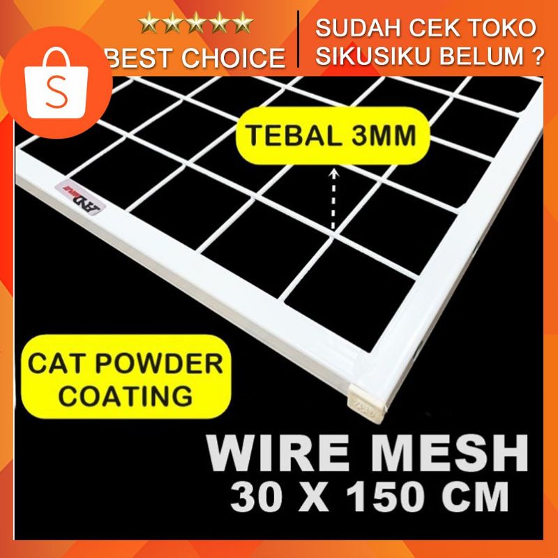 Jual Wire Grid Mesh 30 X 150 CM - Kawat Jaring Kotak - Ram Dinding ...