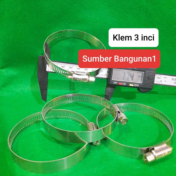 Jual klem besi bulat 3" inci besar penjepit | Shopee Indonesia