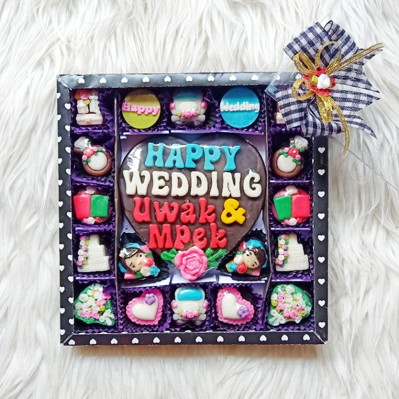 Jual s25 kado coklat wedding untuk kado lamaran nikah anniversary suami ...