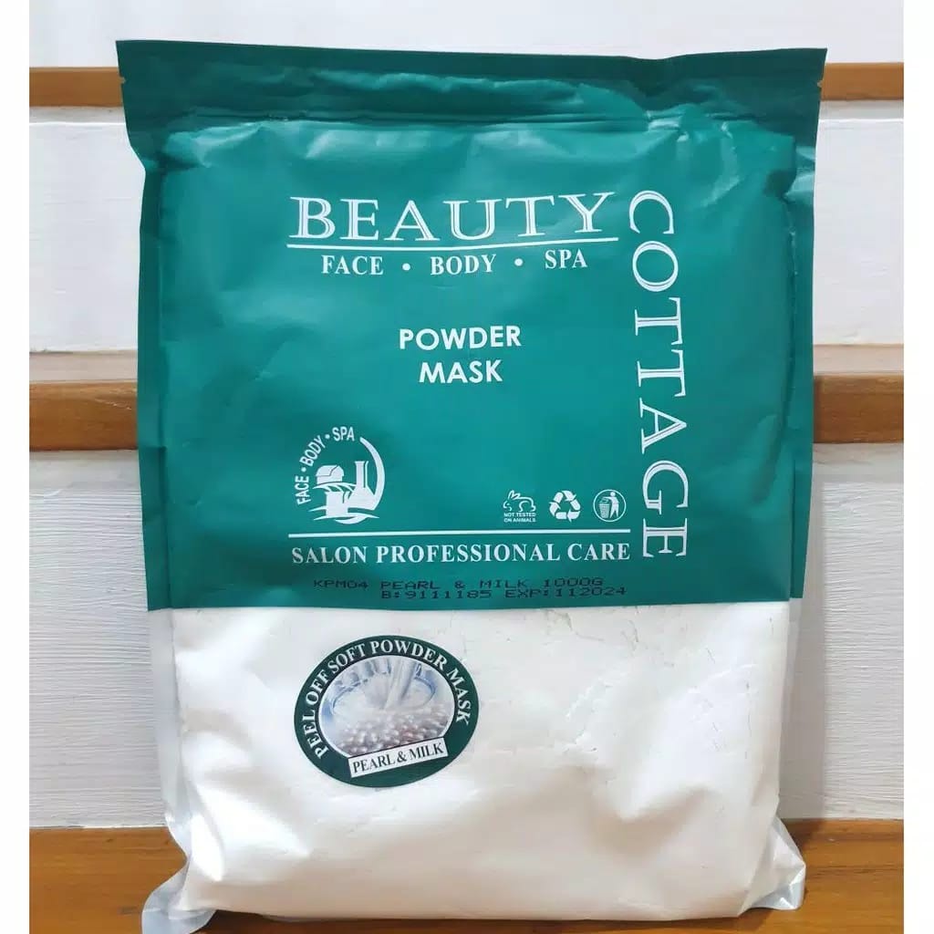 Jual BEAUTY COTTAGE PEARL & MILK RUBBER SOFT POWDER MASK 1KG | Shopee ...