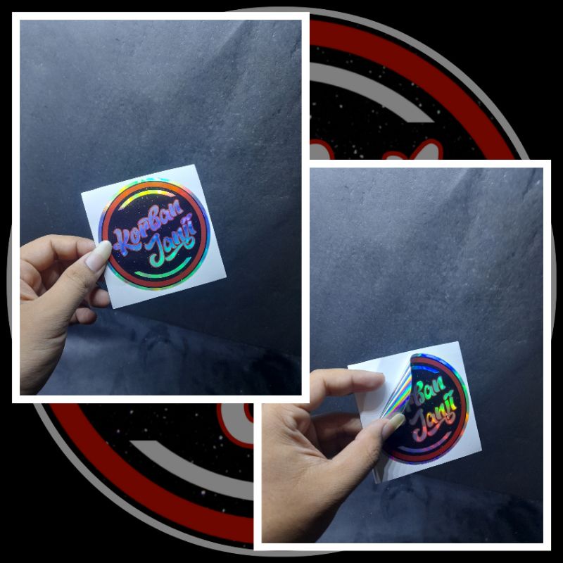Jual Sticker Bahan Hologram Korban Janji | Shopee Indonesia