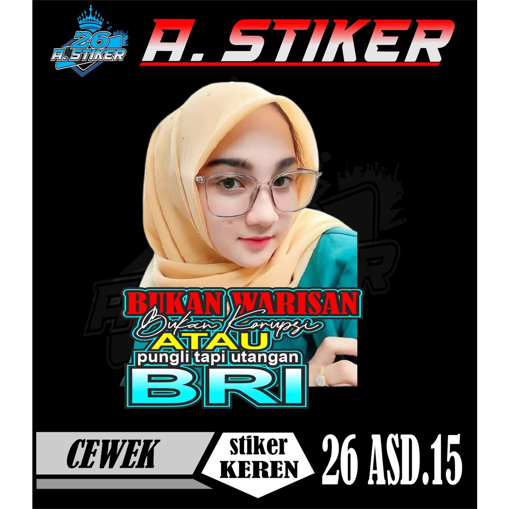 Jual stiker cewek stiker mobil stiker motor stiker pintu mobil | Shopee ...