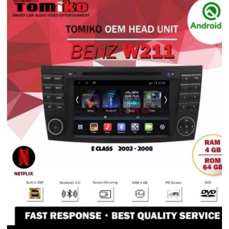 Jual HEAD UNIT ANDROID MERCY W211 E CLASS RAM 4/64 | Shopee Indonesia