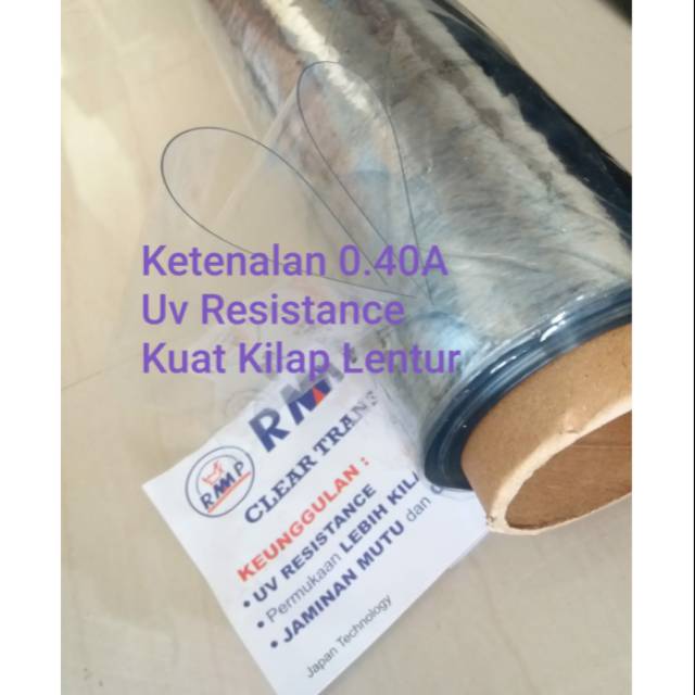 Jual PLASTIK MIKA PVC LENTUR BENING TIRAI TAPLAK MEJA SAMPUL BUKU LKS ...