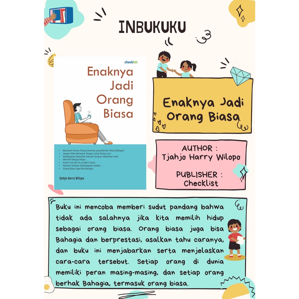 Jual Buku Enaknya Jadi Orang Biasa Checklist Shopee Indonesia