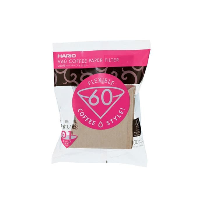 Jual Hario V60 V01 Paper Filter Brown 100 pcs - Kertas Saring Kopi ...